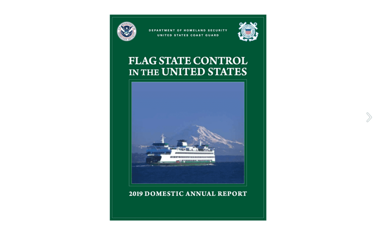 U.S. Coast Guard Releases Flag State Control in the United States: 2019 ...